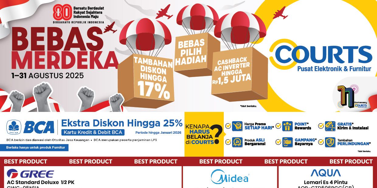 Katalog Bebas Merdeka | COURTS Indonesia