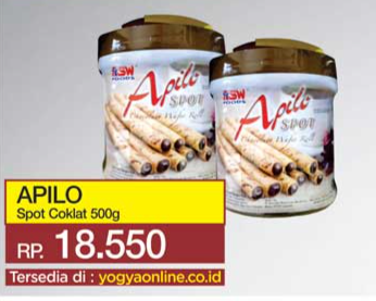 Harga Asia Apilo Spot Wafer Roll Chocolate 500 gr hari ini Selasa, 1 ...